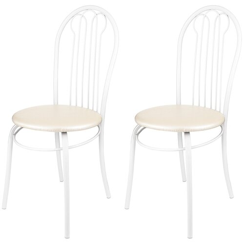 Комплект стульев (2штуки) KETT-UP TOSCANA, KU109П, цвет белый/жемчуг