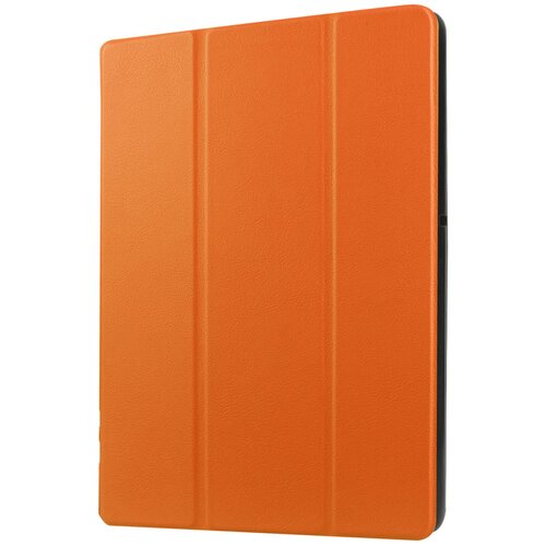 Чехол-обложка MyPads для Samsung Galaxy Tab S2 9.7 SM-T810/T815 тонкий умный кожаный на пластиковой основе с трансформацией в подставку оранжевый