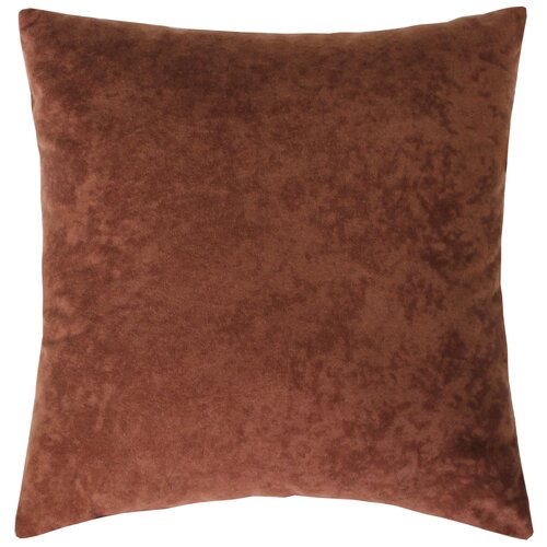 Подушка декоративная MATEX Velours, 35x35 см, красно-коричневый