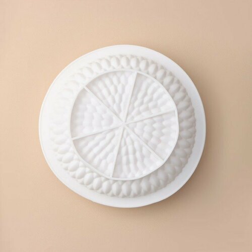 Форма для муссовых десертов и выпечки KONFINETTA «Бронте», силикон, 23×7,5 см, цвет белый (комплект из 4 шт)