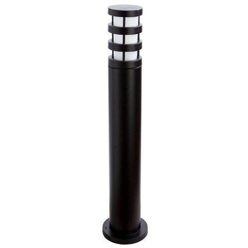 Arte Lamp Наземный уличный светильник Portico A8371PA-1BK, E27, 60 Вт, цвет арматуры: черный, цвет плафона белый