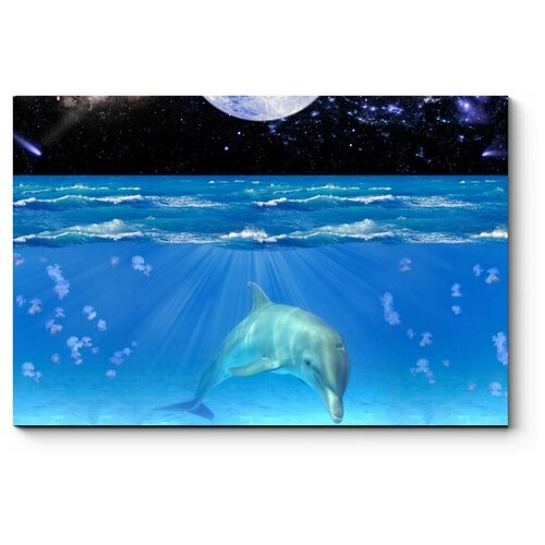 Модульная картина Сладкий сон дельфина60x40