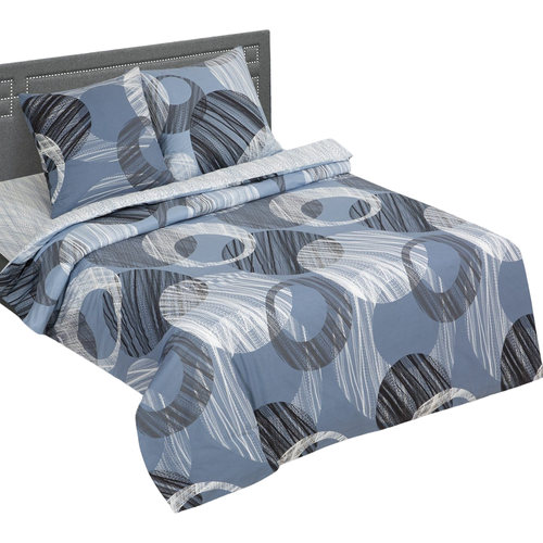 Комплект постельного белья АртПостель, «Сириус» Семейный поплин, серый, геометрия