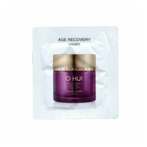 Антивозрастной крем для лица с коллагеном OHUI Age Recovery Cream 10шт*1мл