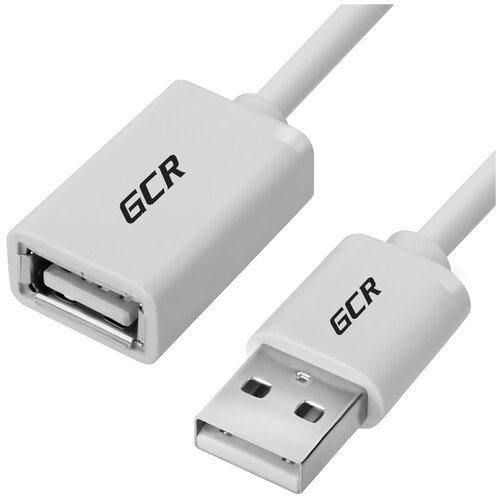 Удлинитель GCR USB - USB (GCR-UEC5), 0.3 м, 1 шт., белый