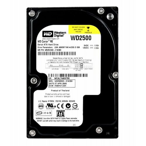 Жесткий диск Western Digital WD2500SD 250Gb SATA 3,5" HDD