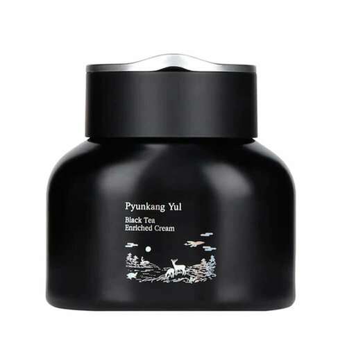 Крем для лица омолаживающий с комбучей 60 мл, BLACK TEA ENRICHED CREAM, Pyunkang Yul, 8809486682289
