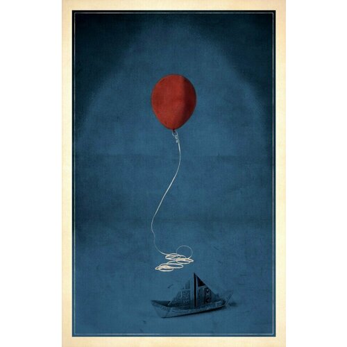 Плакат, постер на бумаге Red Balloon/Воздушный шар. Размер 30 х 42 см