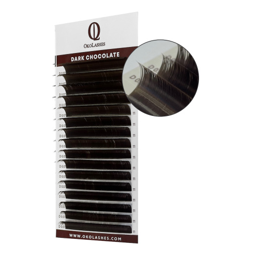 Ресницы Oko Lashes Professional Dark Chocolate L 0.10 6-14 Mix