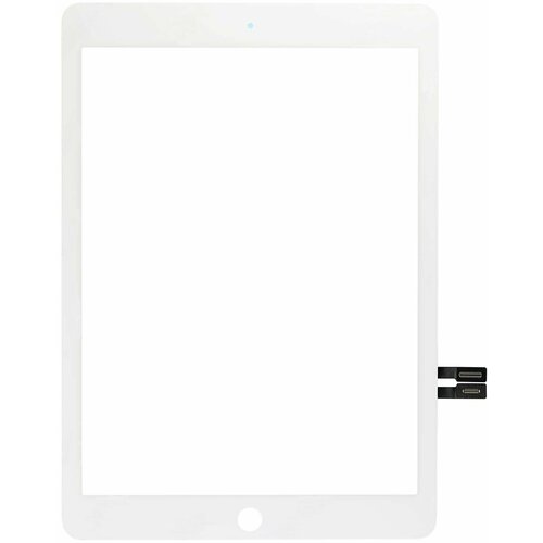 Сенсорное стекло (тачскрин) iPad 6 (2018) (белое) (AAA)