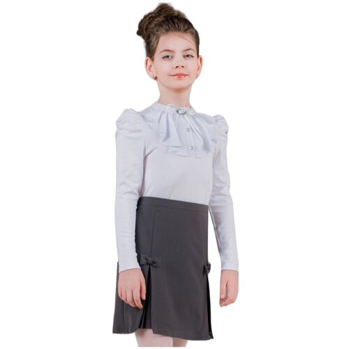 Школьная юбка Инфанта, размер 134/68, серый