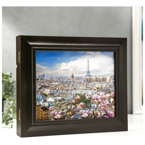 Ключница "Вид на город" Венге 26,5х31,5х4,5 см