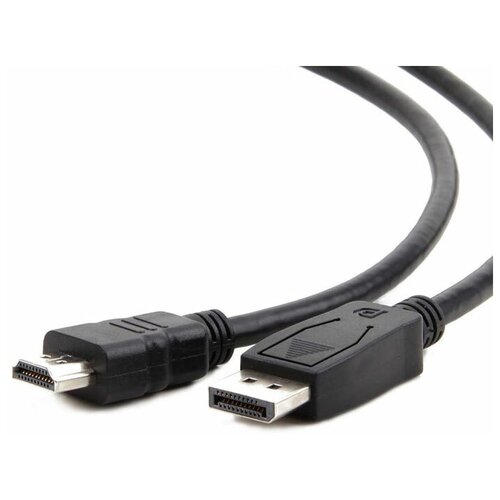 Кабель Display port (m) - HDMI(m) 1.8m Cablexpert CC-DP-HDMI-6 черный, экран