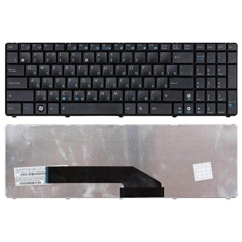 Клавиатура для ноутбука Asus K50C, черная, русская, версия 1