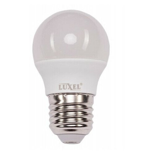 Лампочка светодиодная LUXEL 10шт шар 8Вт, E27, 6500 K, Холодный белый свет