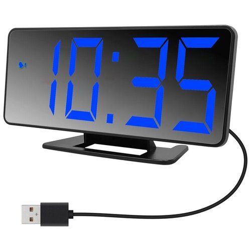 Часы электронные - будильник с LED дисплеем VST888-5синий