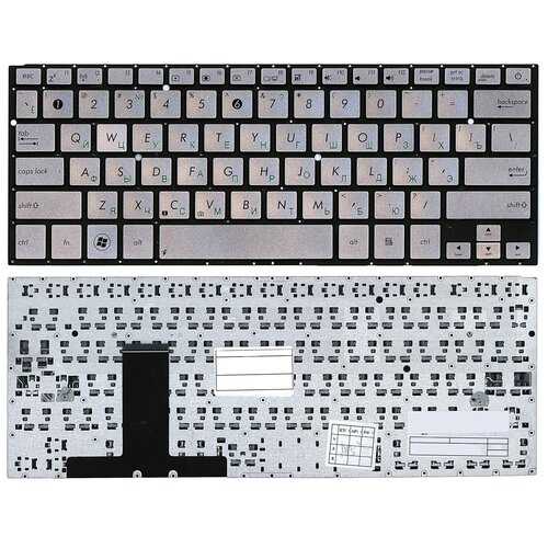Клавиатура для ноутбука Asus UX31E серебристая