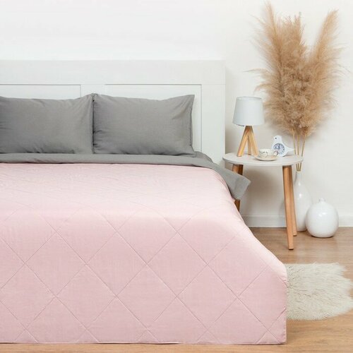 Покрывало LoveLife 2-спальное, 180х210 см, розовый, микрофайбер, 100% полиэстер