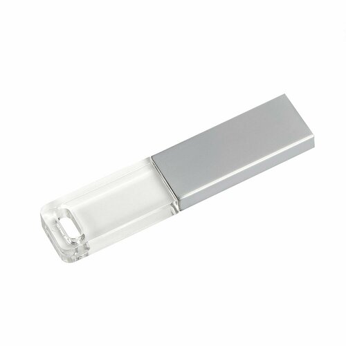 Флешка с подсветкой Acril-Crystal, 8 ГБ, серебряная, арт. F14 5шт