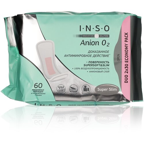 Inso Прокладки ежедневные «INSO» Anion O2, 60 шт