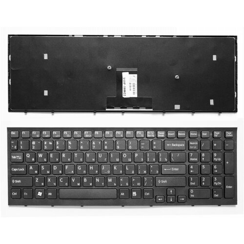 Клавиатура для ноутбука Sony Vaio VPC-EB черная, с рамкой