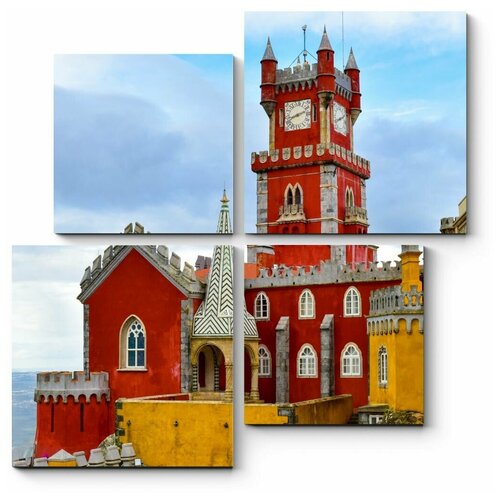 Модульная картина Романтический замок в Португалии70x70