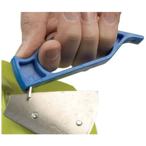 Устройство для заточки ножей ледобура / заточки бура Цвет голубой