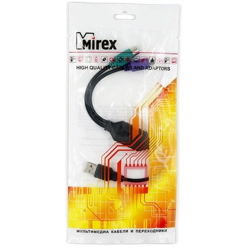 Кабель-переходник Mirex USB AM - 2 x PS/2 (BCX-PC-002)