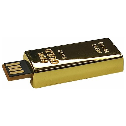 Подарочный USB-накопитель слиток золота 48 мм сувенирная флешка 32GB