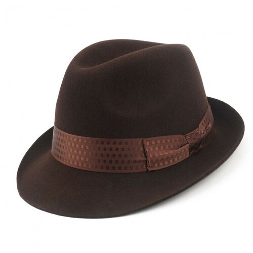 Шляпа Hathat, размер 55, коричневый