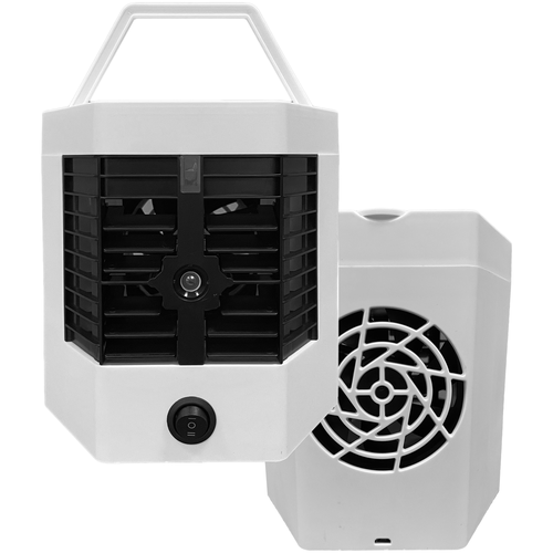 Мини кондиционер для охлаждения и увлажнения воздуха Haifisch со сменным охладителем (белый)