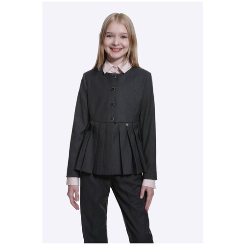  пиджак Шалуны, размер 38, 158, серый
