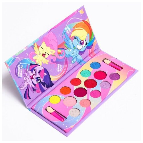 Набор косметики "Пинки Пай" My Little Pony, тени 10 цв по 1,3 гр, блеск 4 цв по 0,8гр