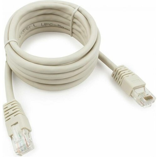 Патч-корд UTP кат.6 2м, RJ45-RJ45, серый, Cablexpert (PP6U-2M)