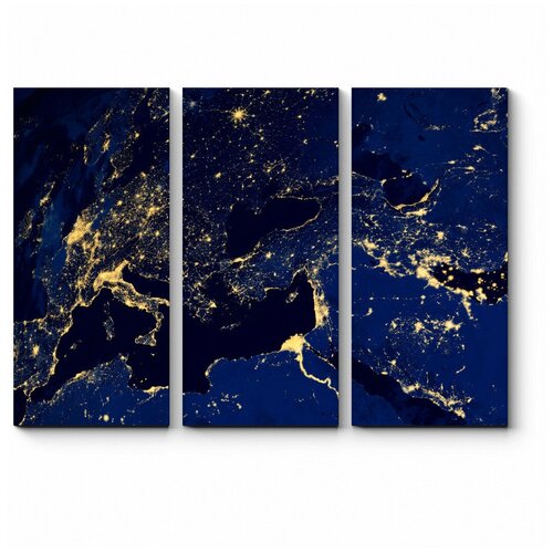 Модульная картина Земля из Космоса прекрасна 60x43