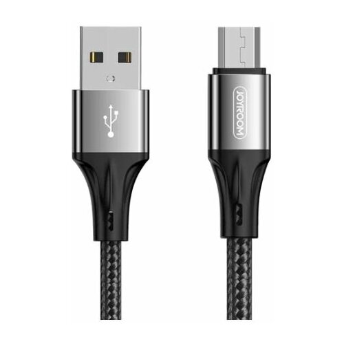 Кабель для зарядки Micro USB Joyroom S-1530N1 1.5м 3A в оплетке черный