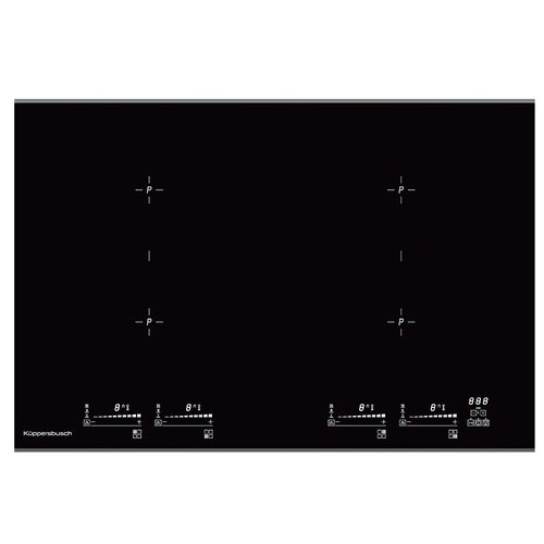 Индукционная варочная панель Kuppersbusch KI 8800.0 SR, цвет панели черный, цвет рамки черный