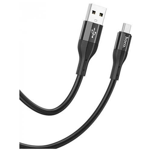 Кабель USB HOCO X72 Creator silicone для Micro-USB, 2.4А, длина 1.0м, черный