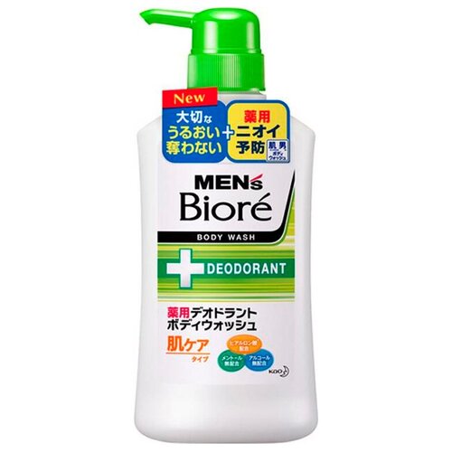 Kao Мыло жидкое Men's Biore Deodorant с цветочным ароматом, 440 мл, 440 г