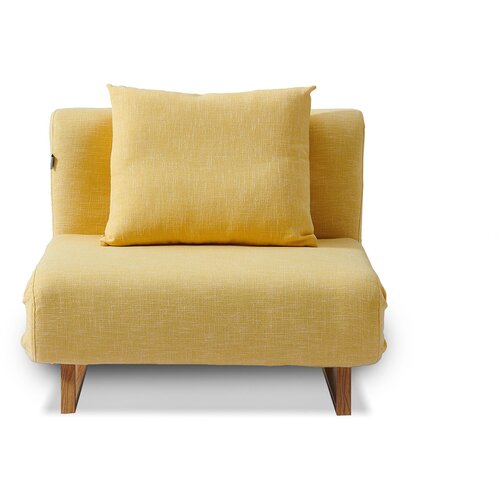 Кресло-кровать iModern Rosy, 95 x 89 см, спальное место: 195х95 см, обивка: рогожка, цвет: желтый