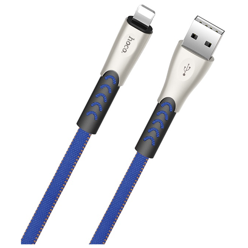 Кабель Hoco U48 Superior Speed USB - Lightning, 1.2 м, синий