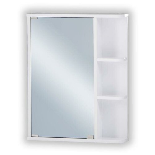 Зеркало-шкаф для ванной комнаты "Стандарт 55" правый, 70 см х 55 см х 12 см