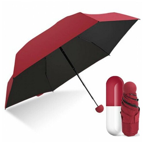 Мини-зонт Take Easy, механика, красный