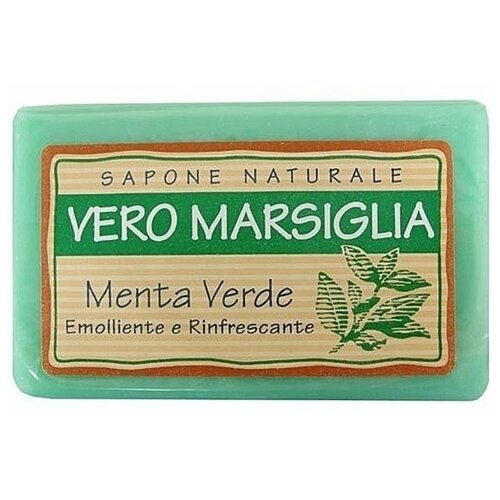 Nesti Dante Мыло кусковое Vero Marsiglia Green Mint, 150 г