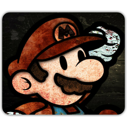 Коврик для мыши "Привет от Марио" (24 x 20 см x 3 мм)