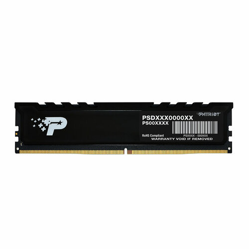 Оперативная память Patriot Memory SL Premium 8 ГБ (8 ГБ x 1 шт.) DDR5 4800 МГц DIMM CL40 PSP58G480041H1