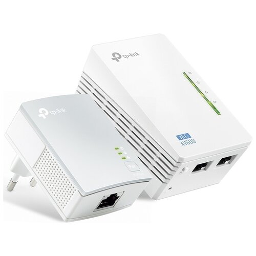 Wi-Fi+Powerline адаптер TP-LINK TL-WPA4220KIT, белый
