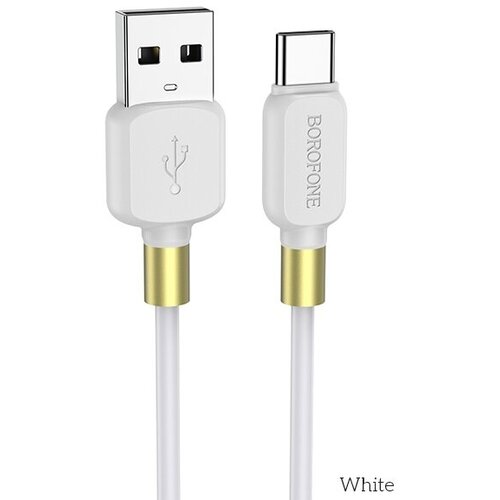 Дата-кабель USB 3.0A для Type-C Borofone BX59 ПВХ 1м White
