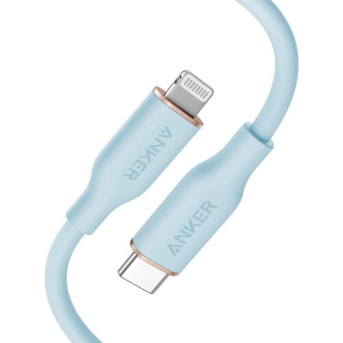 Кабель Anker 641 PowerLine III USB-C to Lightning Cable 1.8m (Flow, Silicone) Blue (A8663631)