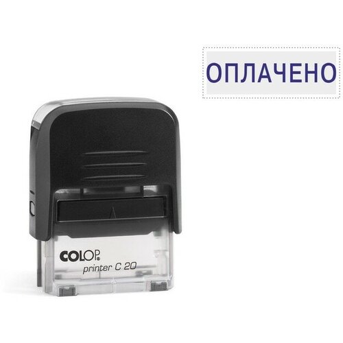 COLOP Штамп автоматический COLOP "Оплачено", 38 х 14 мм, чёрный